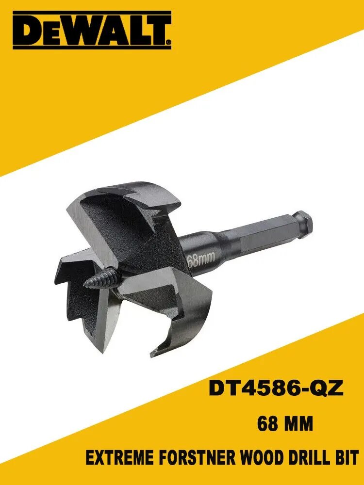 DEWALT DT4586-QZ Сверло по дереву Форстнера, 68 мм