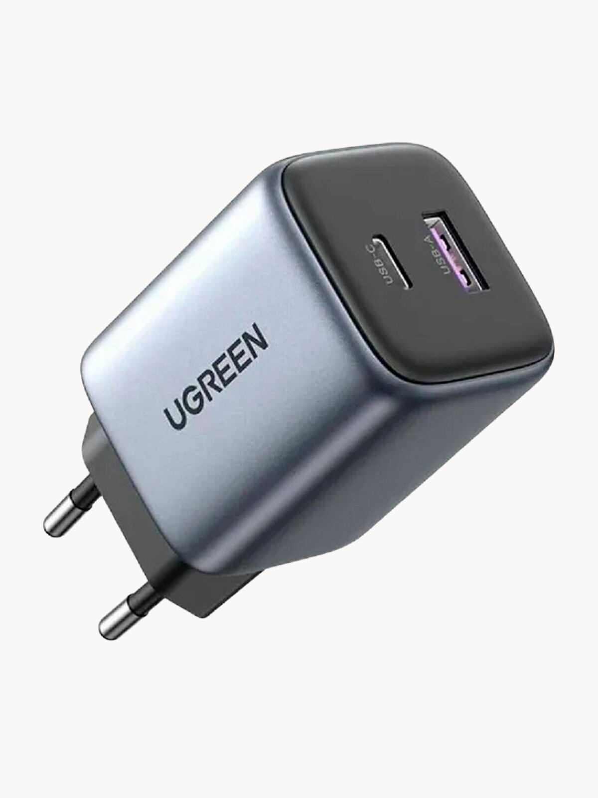 Сетевое зарядное устройство UGREEN CD350 Nexode, USB-C, USB-A, 35Вт, 3A, цвет серый (15539)