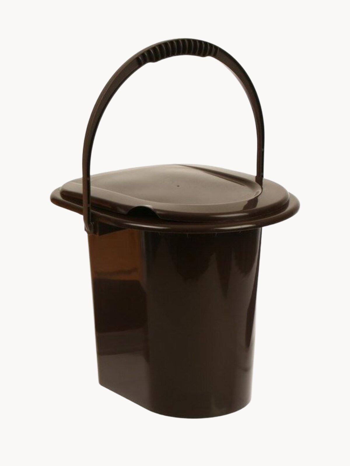 Ведро - туалет "Альтернатива" h = 40 см, 13 л, со съёмной ручкой, коричневое