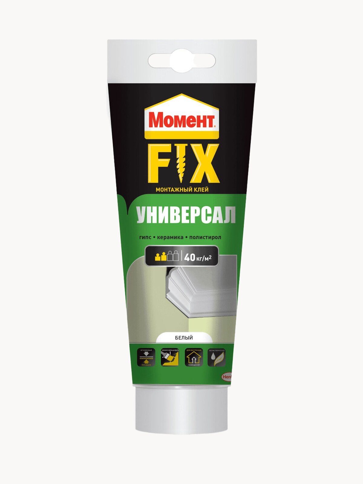 Клей Момент "FIX Универсал", монтажный, белый, влагостойкий, 250гр