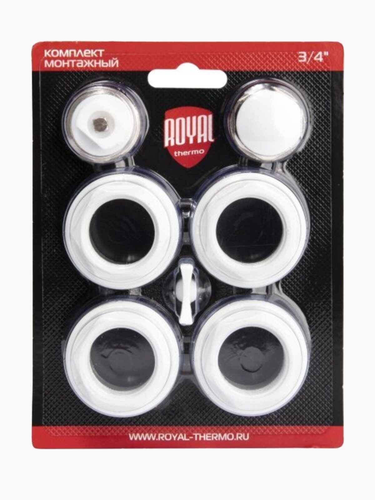 Монтажный комплект Royal Thermo 1"х 3/4" белый