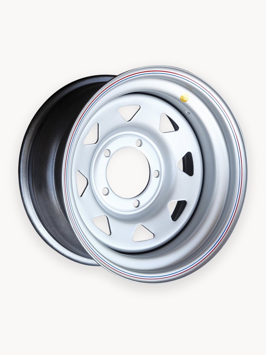 Диск усиленный УАЗ стальной серебристый 5x139,7 8xR16 d110 ET-19 (треугольник мелкий)