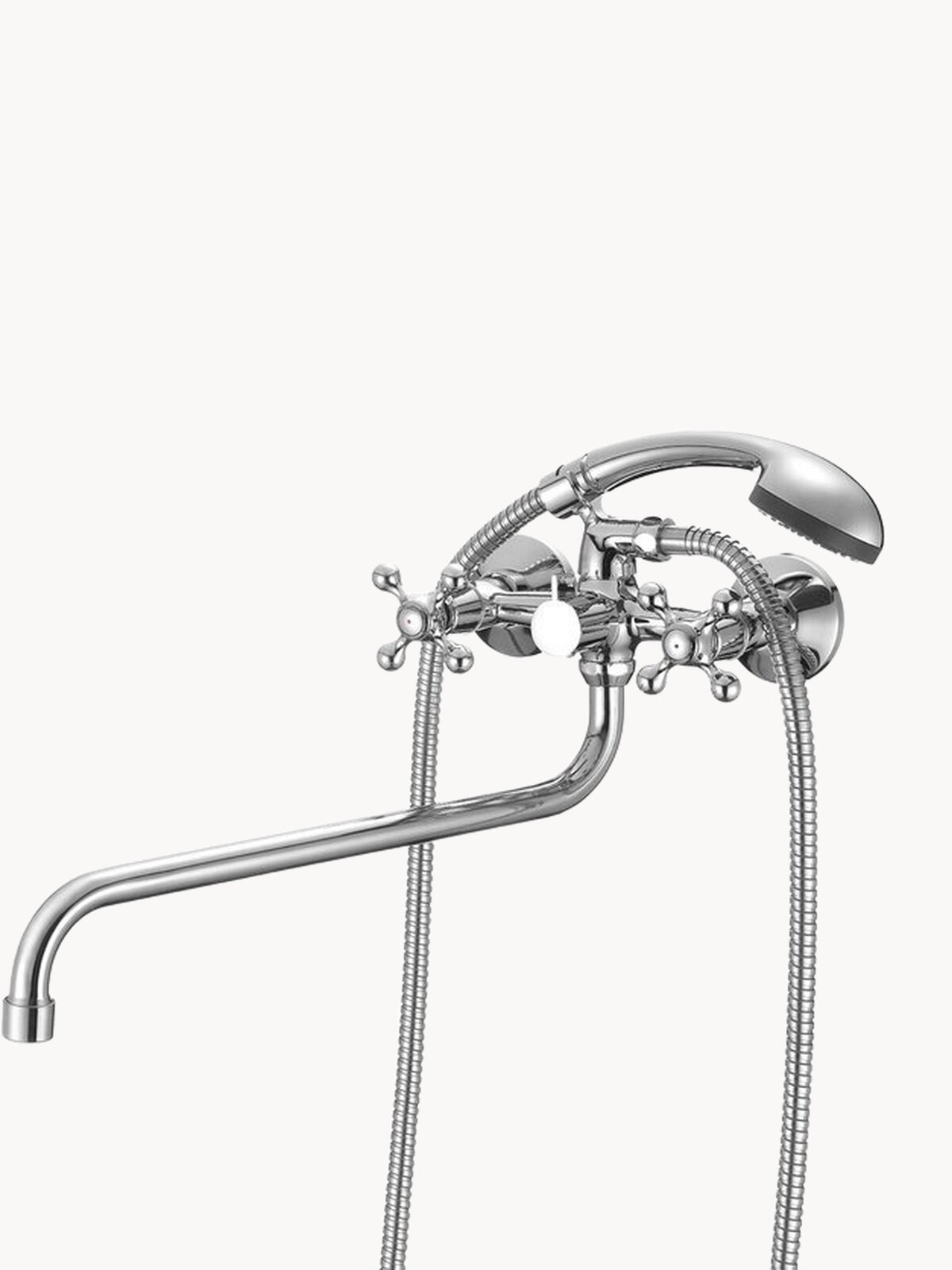 Смеситель для ванны с длинным изливом Milardo Duplex DUPSB02M10 глянцевый хром