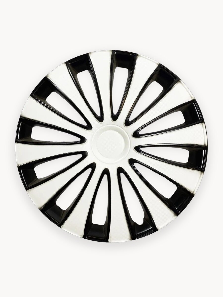 Колпаки R15 GMK Super Black белый STAR 4шт