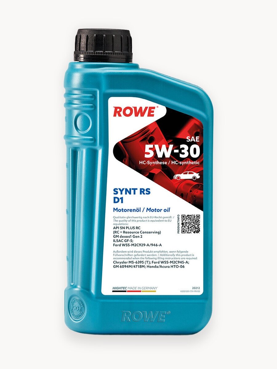 Моторное масло ROWE HIGHTEC SYNT RS D1 5W-30 (1 л)