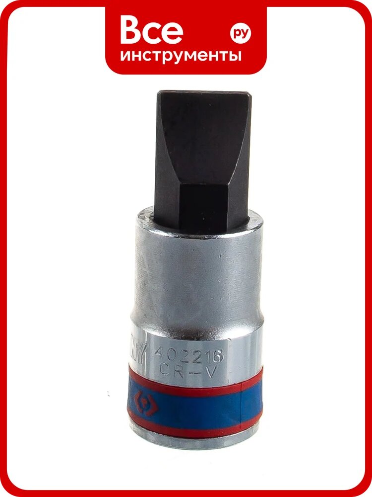 Насадка торцевая Slotted (SL16х2.5 мм; 60 мм; 1/2DR) KING TONY 402216