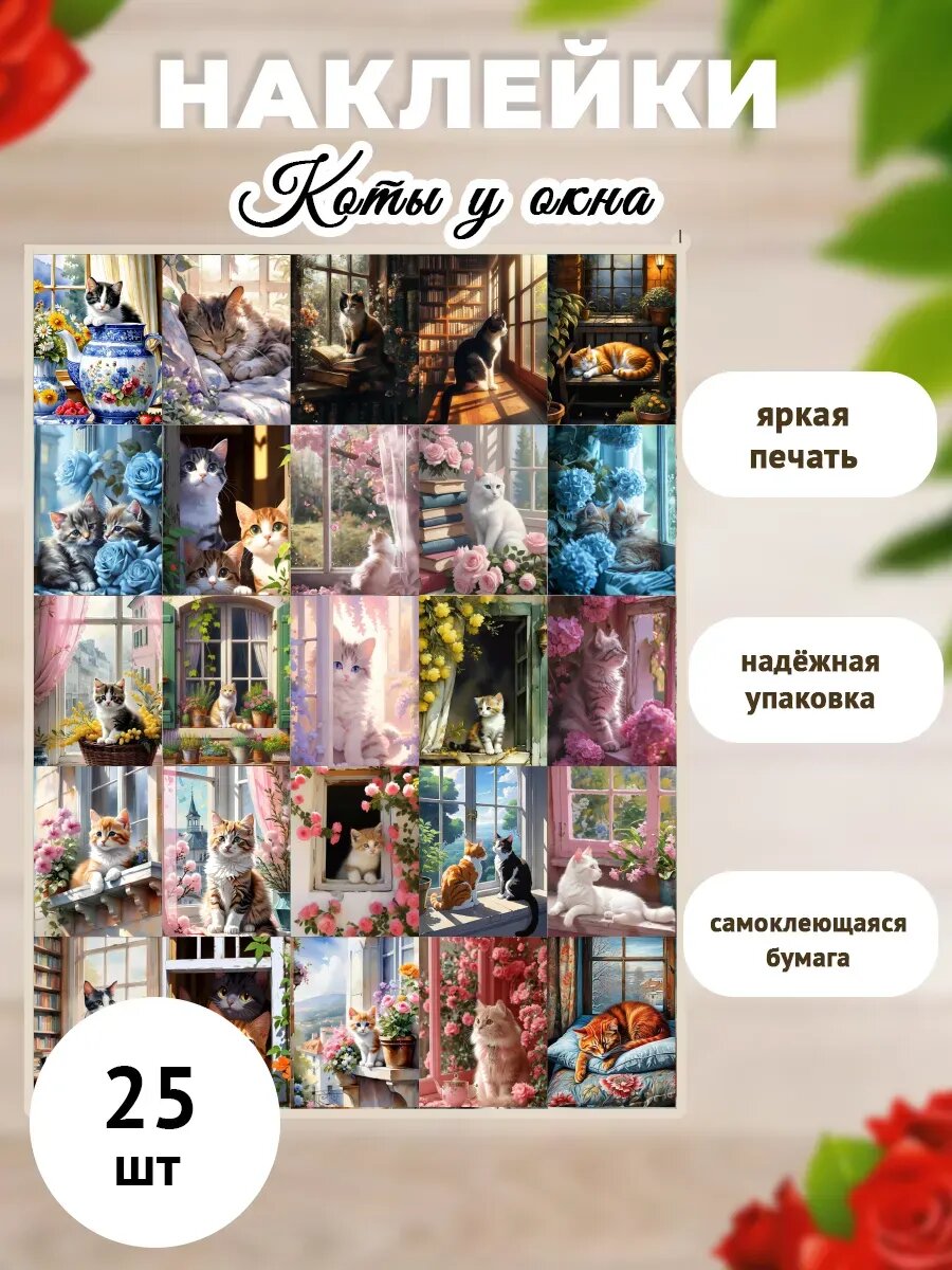 Наклейки с котиками