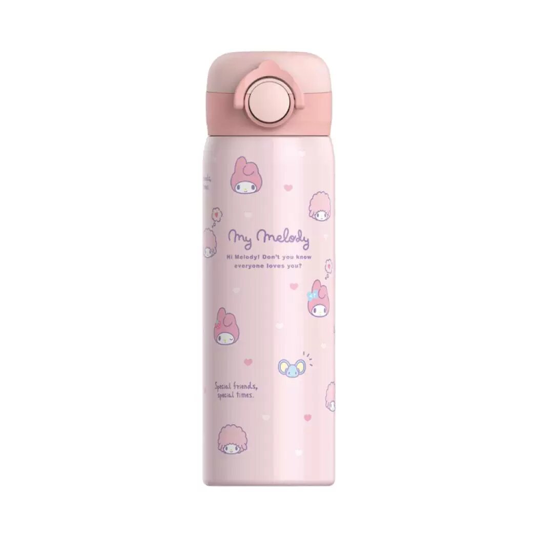 Термокружка MINISO Sanrio Series 316 Magic Pop-up Lid, 500 мл, высококачественная бутылка для воды для студентов