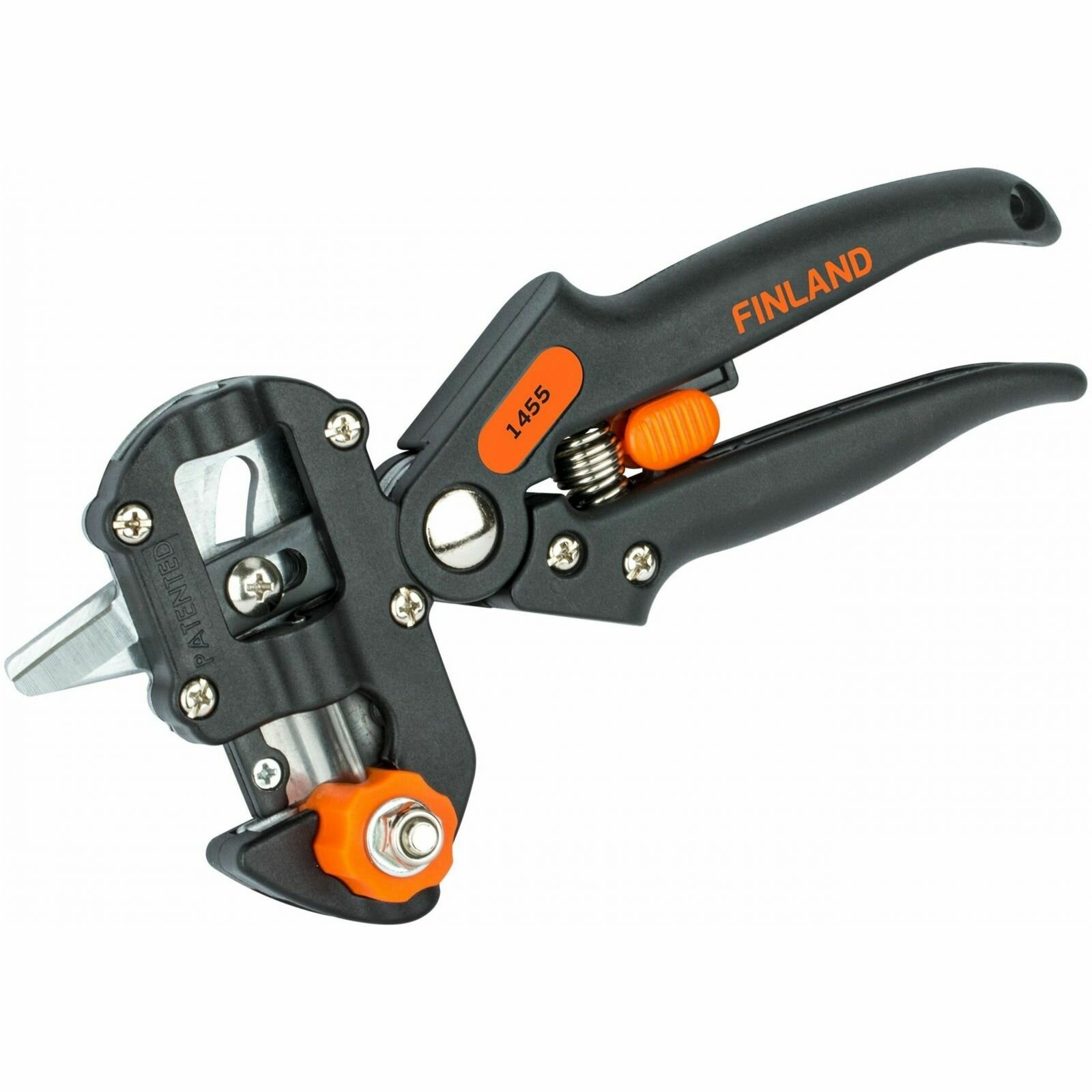 Секатор садовый Центроинструмент Finland прививочный, ручка стеклопластик, стальные лезвия с тефлоновым покрытием, черный