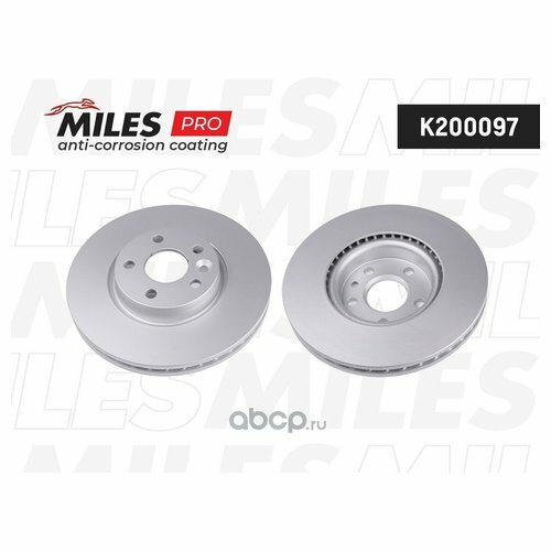 Диск тормозной FORD S-MAX_MONDEO 07-_VOLVO S60_XC70 06- d 16мм пер. с покрытием MILES K200097