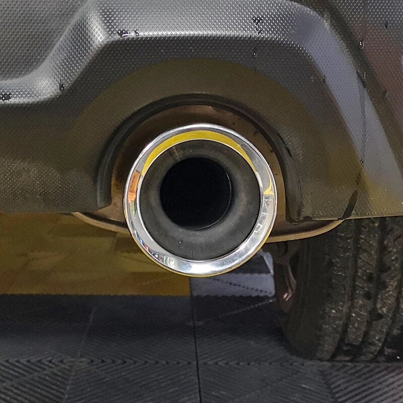 Для украшения Subaru Forester 2019-2026, автомобильный глушитель из нержавеющей стали, наконечники выхлопной трубы, отделка хвостового горла, детали для модификации F SILVER EACH