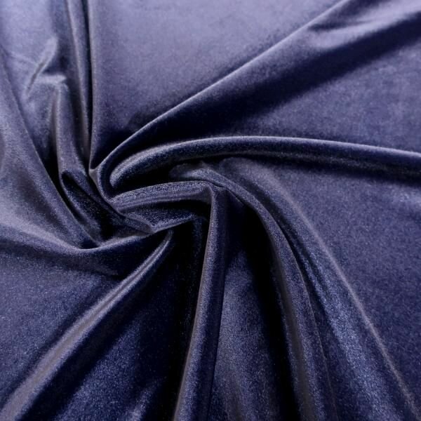 Ткань бархат Panama 6007 Blu Scuro (тёмный синий)