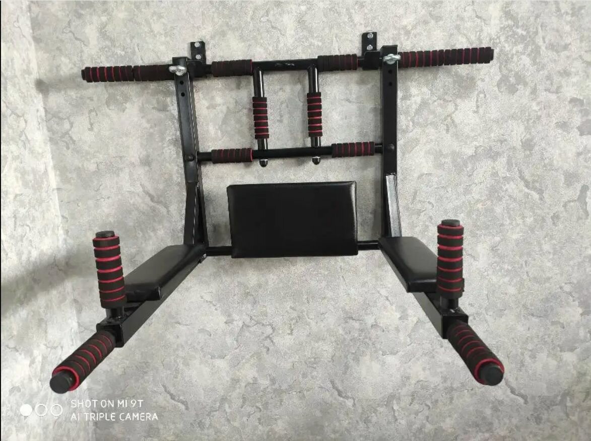 Турник Брусья Пресс 3в1 LUX 40x40 Черный