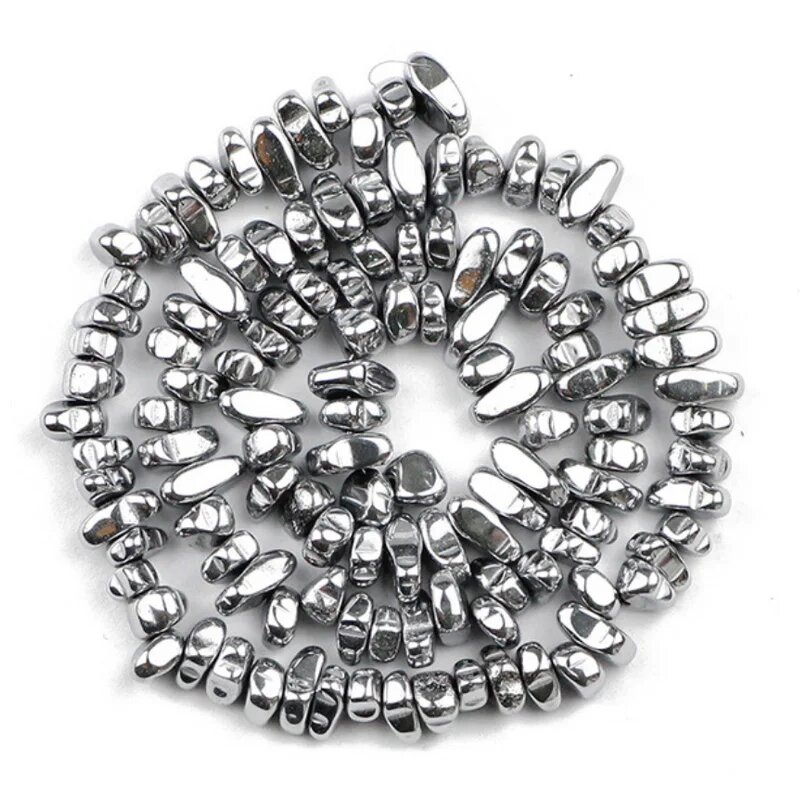 Натуральный гематит, нерегулярный гравий золотого цвета/посеребренный разделитель, свободные бусины для фото, аксессуары для рукоделия