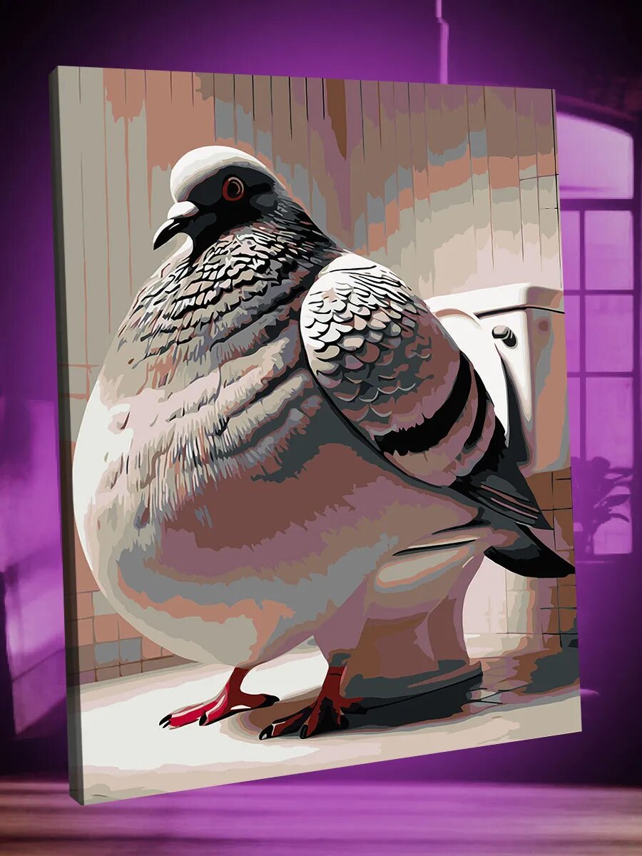 Картины по номерам Голубь