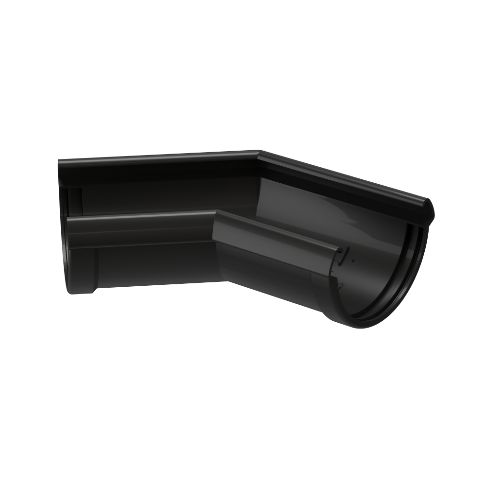 Docke LUX Угловой элемент 135° (Карбон), диаметр трубы 100, толщина 1.9