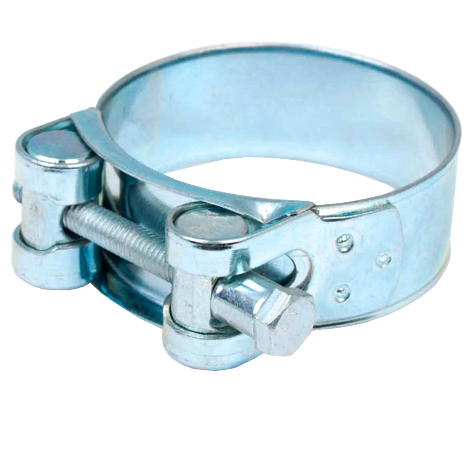 Хомут силовой оцинкованный 40-43 мм для крепления труб и кабелей в системах