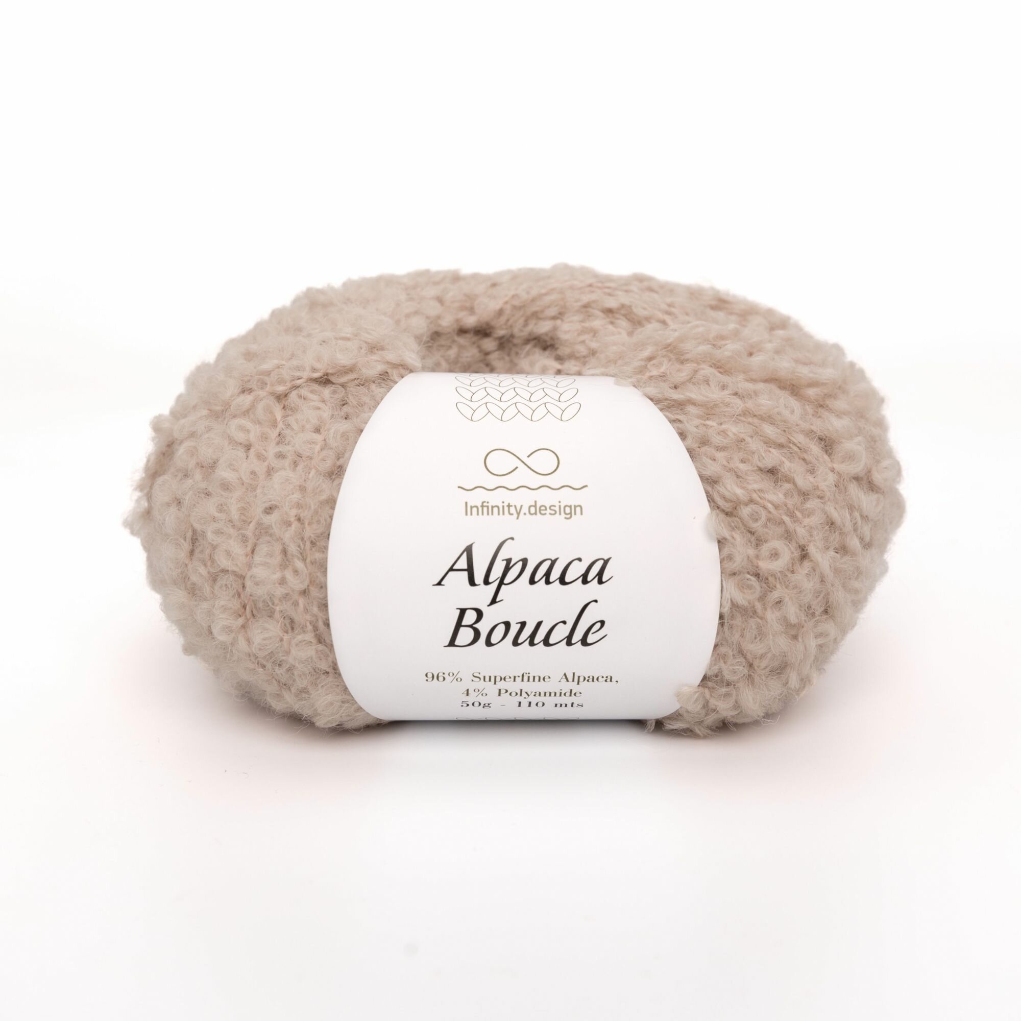 Пряжа для вязания Infinity Design Alpaca Boucle (2650 Beige) 1 моток