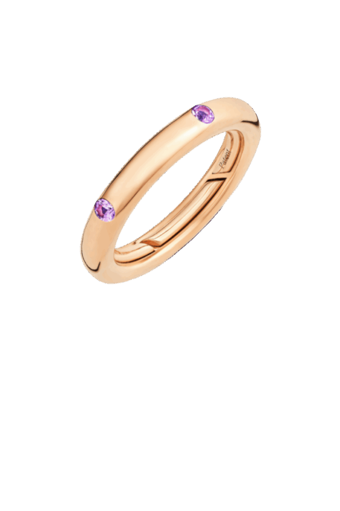 Кольцо, красное золото, 750 проба, аметист