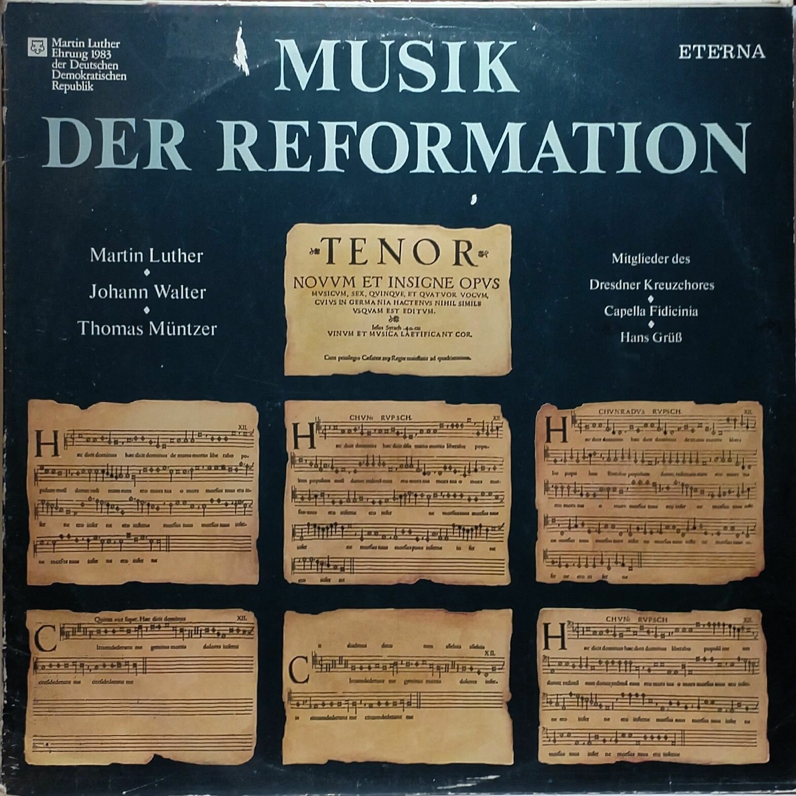 M. Luther, J. Walter, T. Muntzer, H. Gruss - Musik Der Reformation (2LP ETERNA, ГДР 1983, ЕХ/ЕХ)