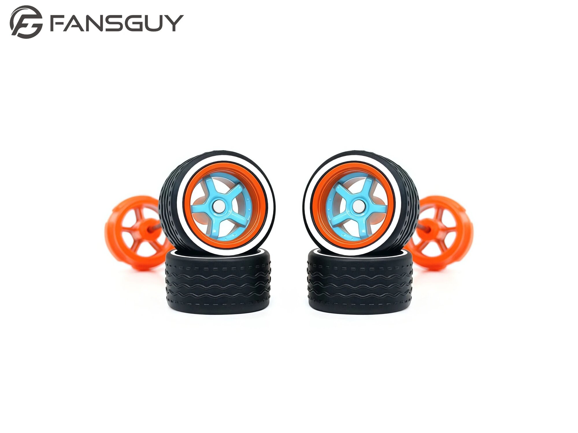 FANSGUY Колеса для моделей автомобилей 1/64 RWSSC-GFN/GSN WSSC-GFNB Blue 1