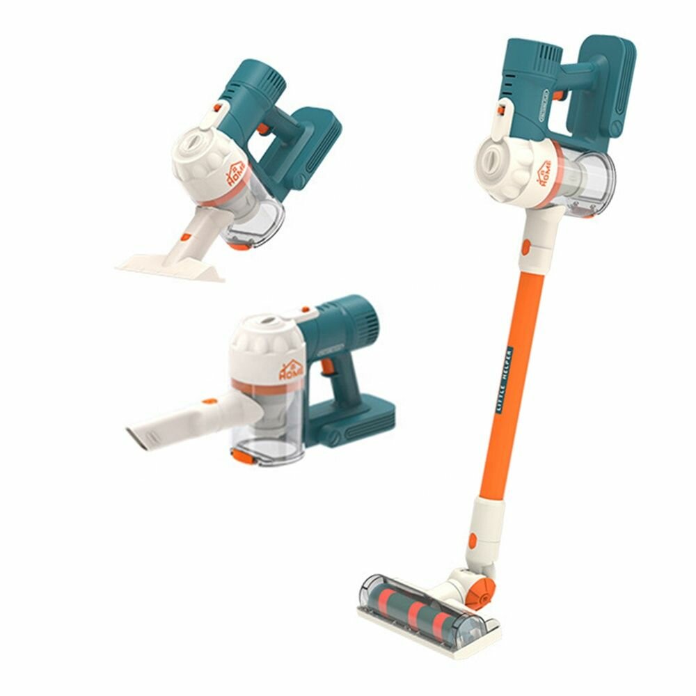 Игровой набор, Бытовая техника, Пылесос детский, Вертикальный, Беспроводной, Для игр в уборку, 3 насадки, длина 75 см