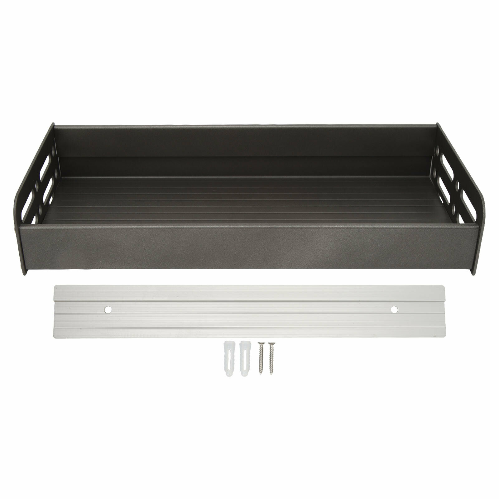 Алюминиевые плавающие полки, 3-уровневые настенные полки для хранения на кухне, в ванной, гостиной, декоративные, экономящие пространство