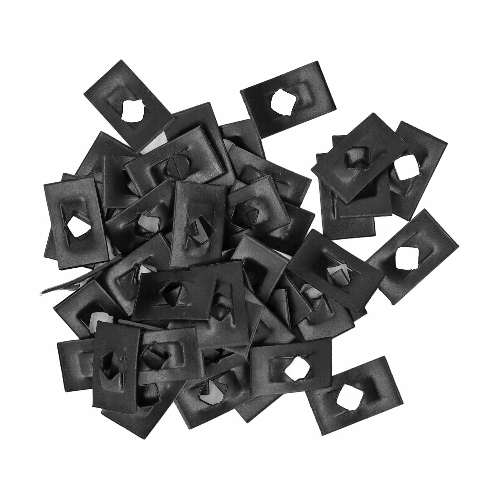 Гайки пружинные пластинчатые из углеродистой стали М4, 50 шт, односторонний язычковый зажим для автомобильного крепления на панели, замена деталей