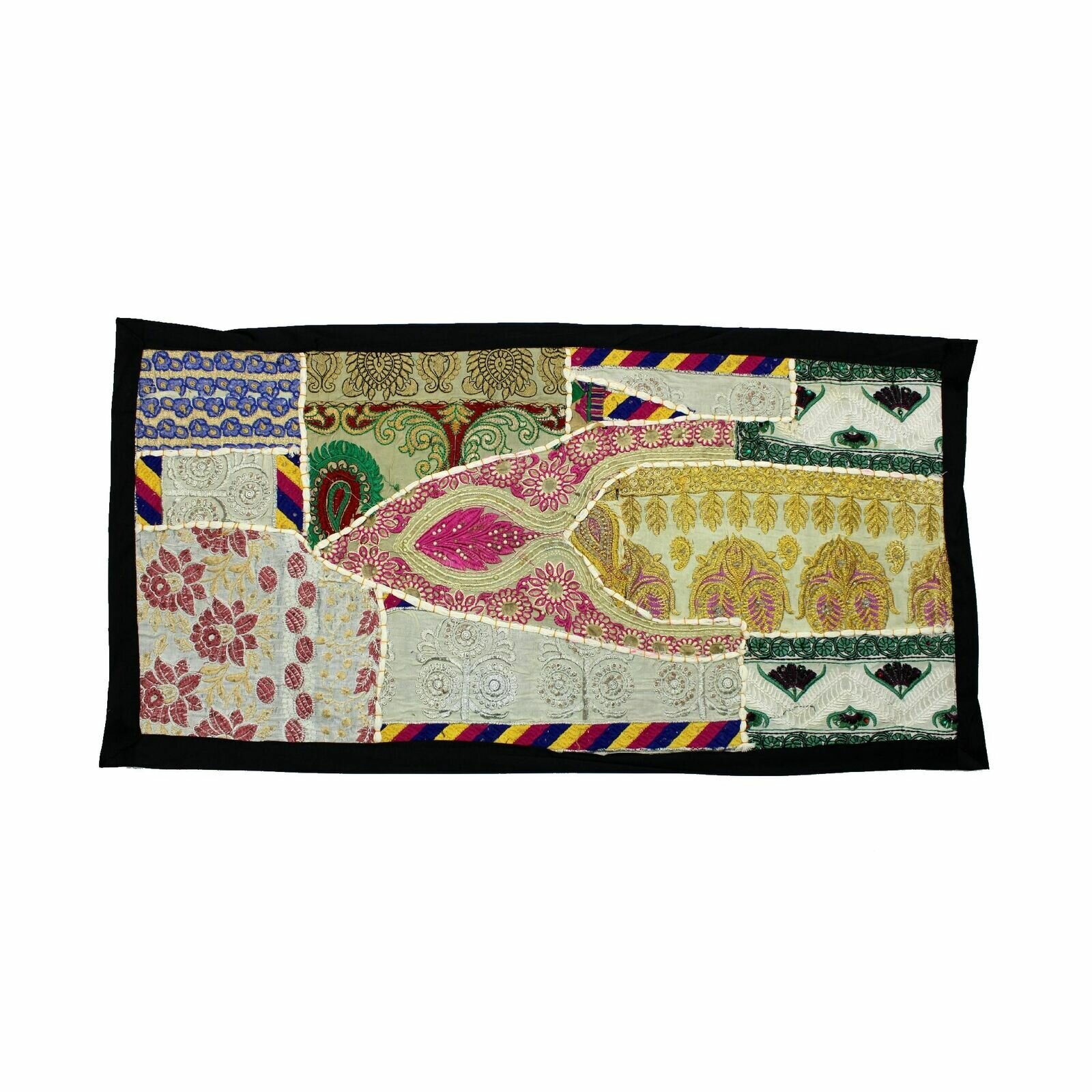 Гобелен Винтажный вышитый лоскутный