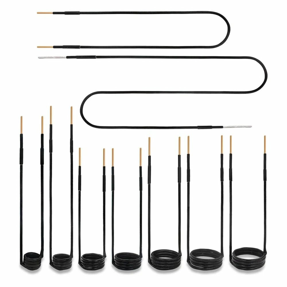 9 катушек магнитного индукционного нагревателя для удаления ржавых болтов и гаек, черный