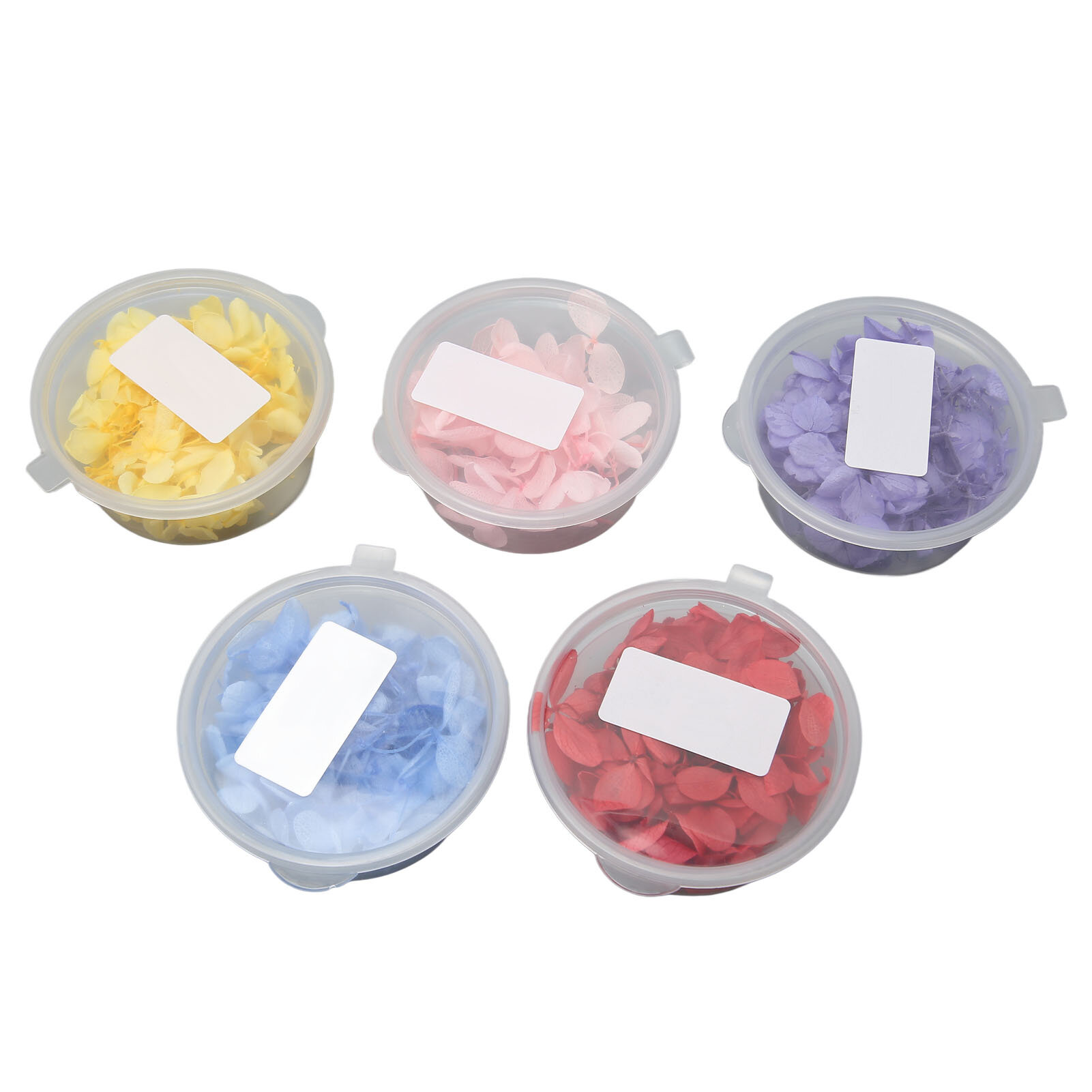 5 шт. Высушенные прессованные цветы 5 цветов лепестки гидрагии для подвесного ожерелья изготовления ювелирных изделий