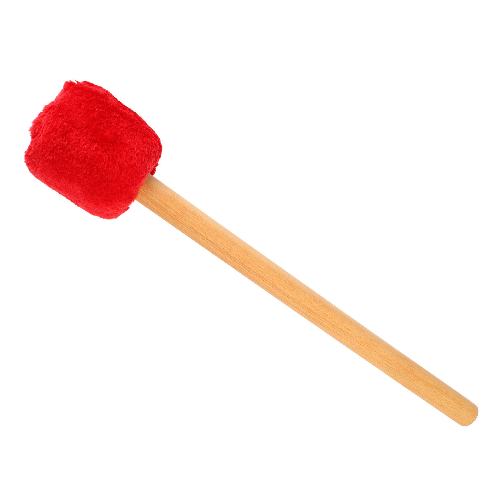 Барабанная палочка с мягкой фетровой головкой и длинной ручкой для ксилофона, литавры, красная