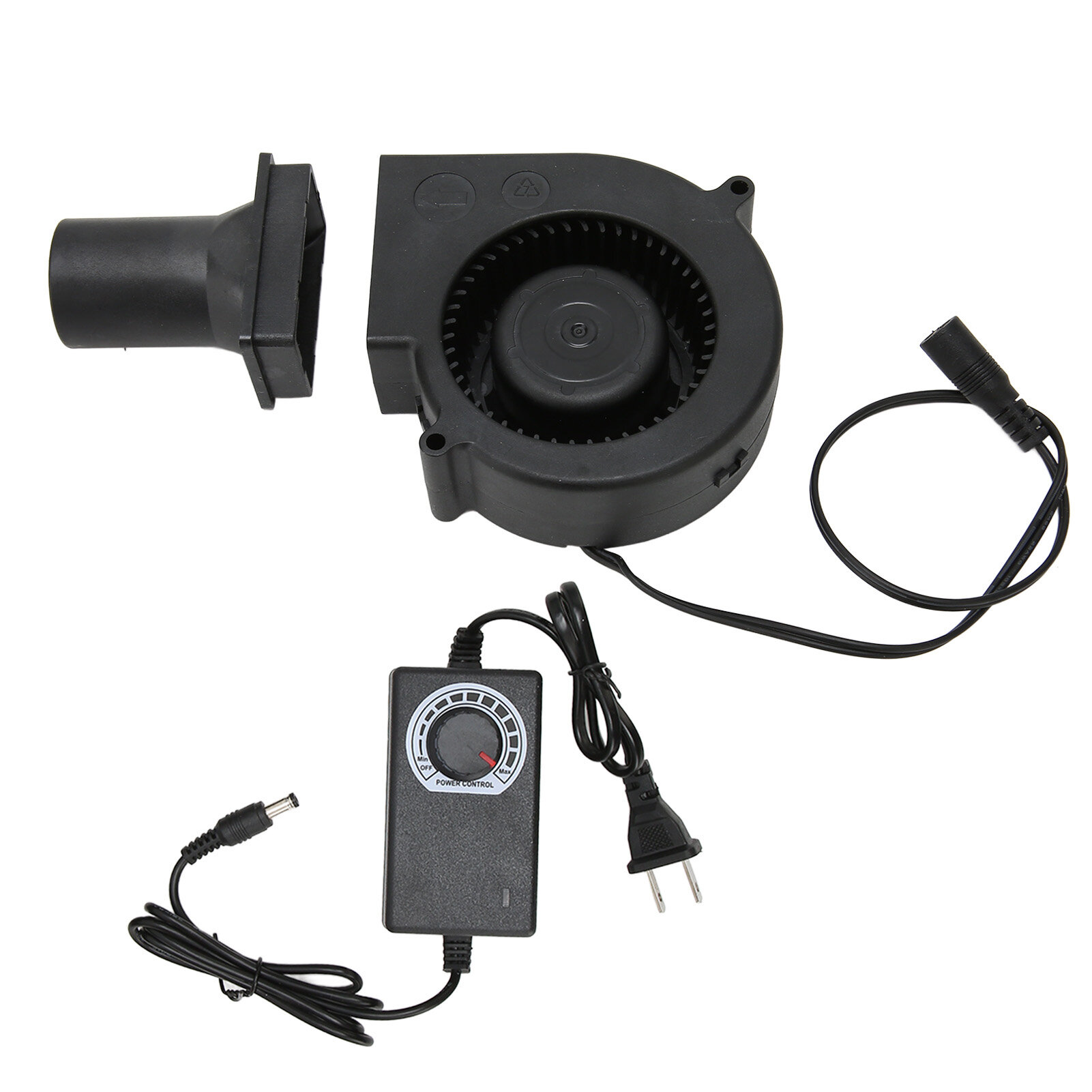 97x97x33 мм, 12 В, 2,7 А, бесщеточный вентилятор постоянного тока, 4500 об/мин, регулируемая скорость, вентилятор с двойным шарикоподшипником, охлаждающий вентилятор с импульсом переменного тока для DIY, вилка стандарта США