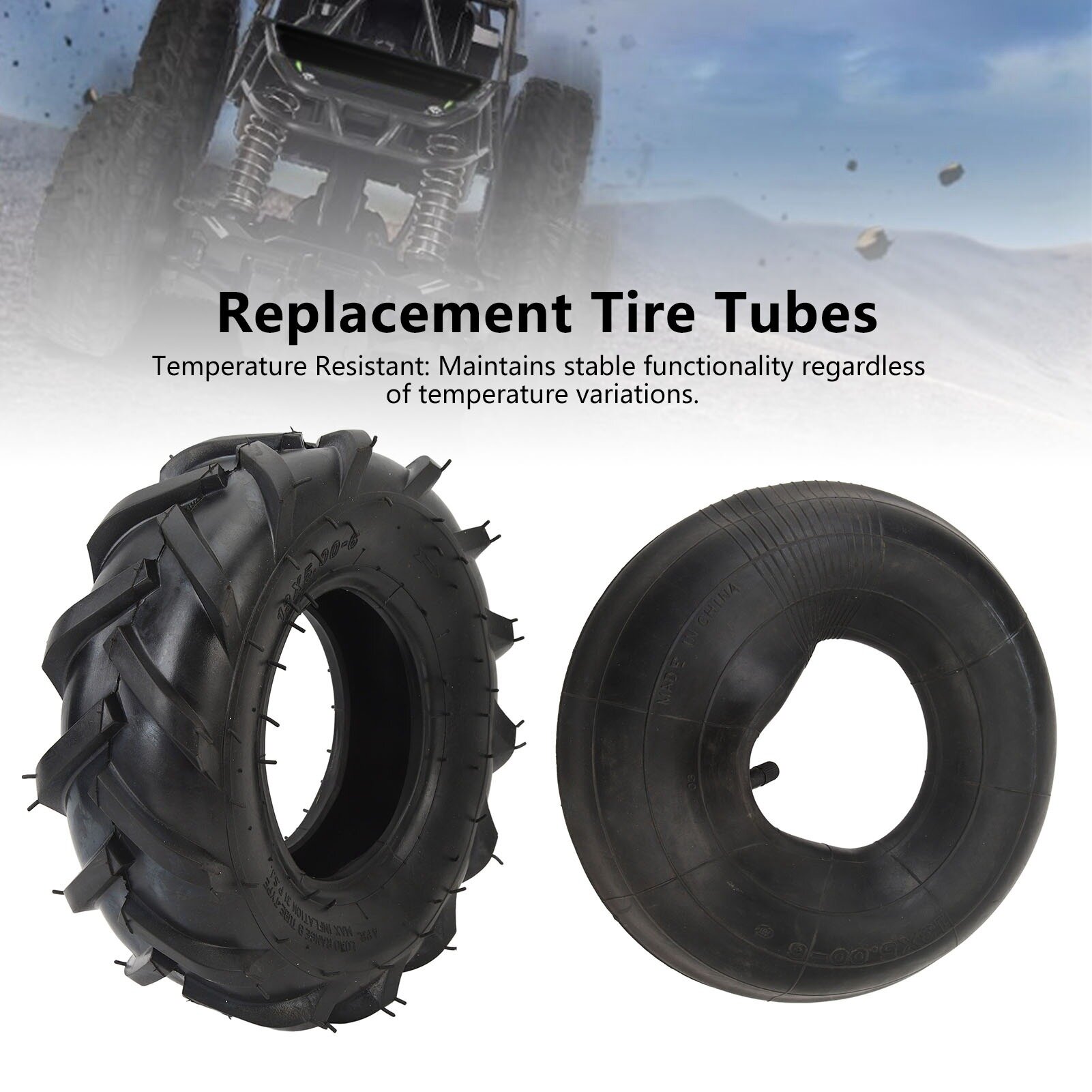 13x5,00 6 Внешняя шина Внутренняя трубка Утолщенная резиновая амортизация Сменное колесо с сильным сцеплением для садового квадроцикла UTV