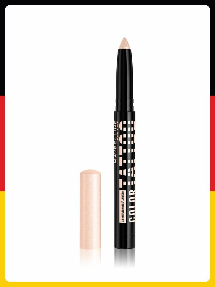 Тени для век Maybelline New York Color Tattoo 24 h Eye Stix 10 I Am Shining, 1.4 г