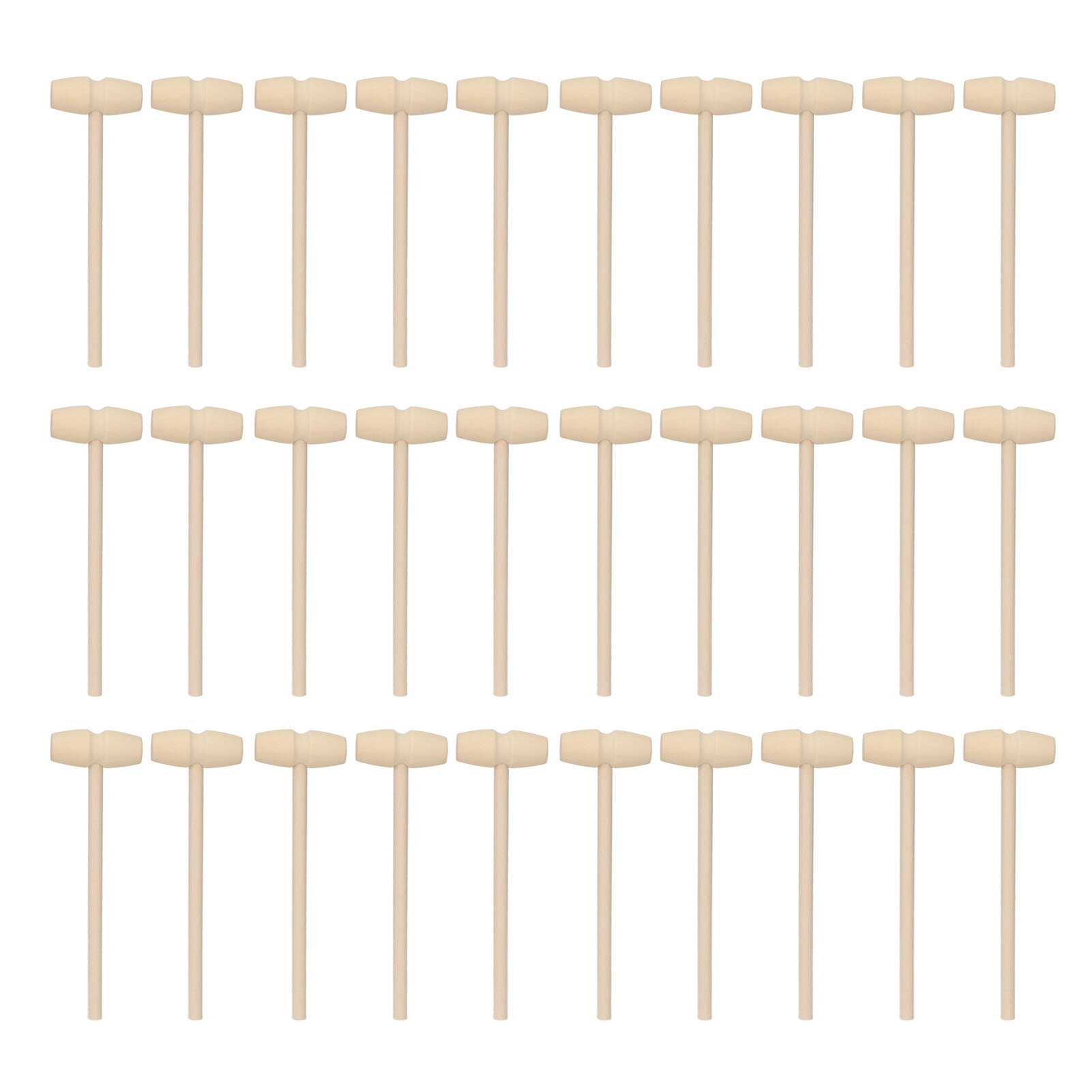 30 шт. миниатюрных деревянных молоточков, детские игрушки, деревянные молоточки для крабов и лобстеров, для разбивания шоколадных сердечек.