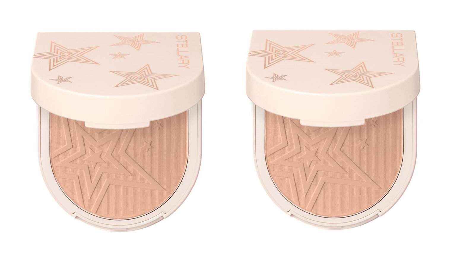 Пудра STELLARY компактная сатиновая Compact satin powder, тон 04 Песочно-бежевый, 7 гр - 2 штуки