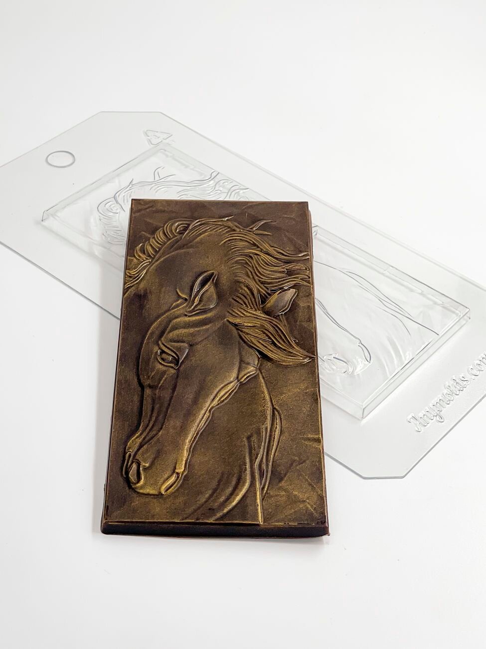 Лошадь плитка форма пластиковая для мыла и шоколада