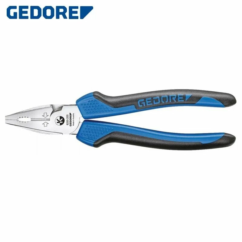 GEDORE, многофункциональные кусачки для тяжелых условий эксплуатации, хромированные, подходят для электрического и механического обслуживания 8250-200JC