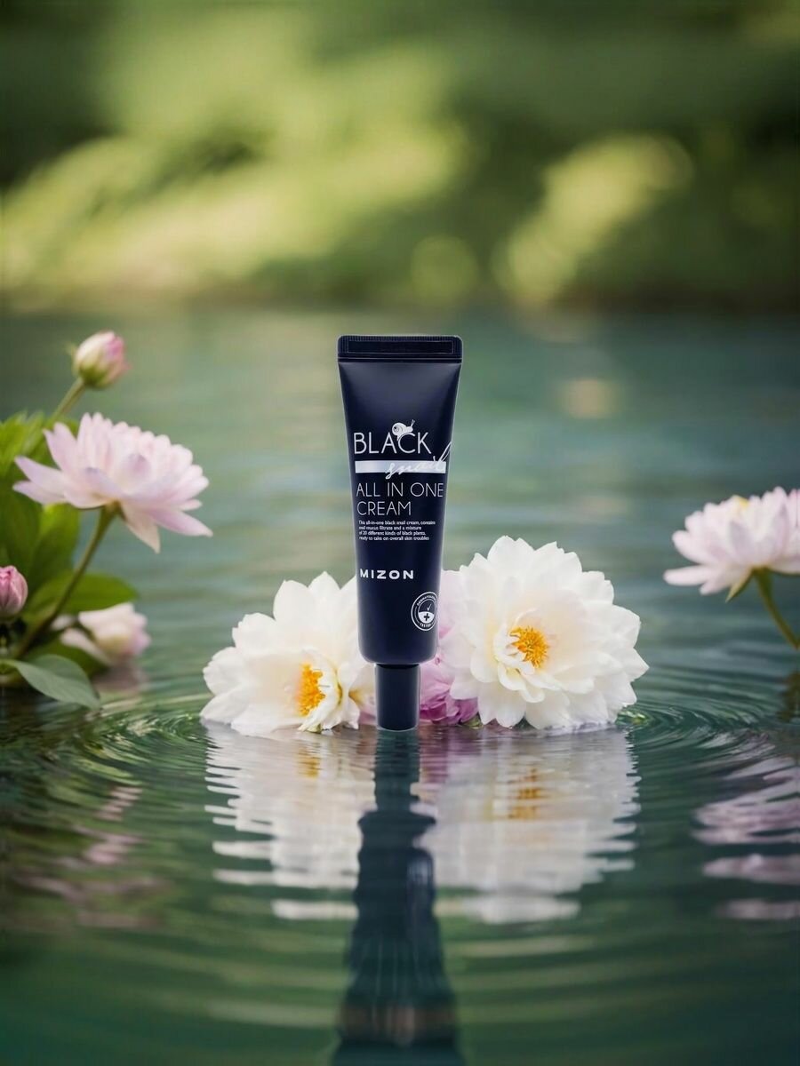 MIZON Крем для лица с экстрактом черной улитки Black Snail All In One Cream 35мл