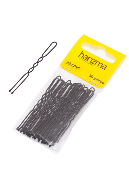 Шпильки 60 мм волна 30 шт черные