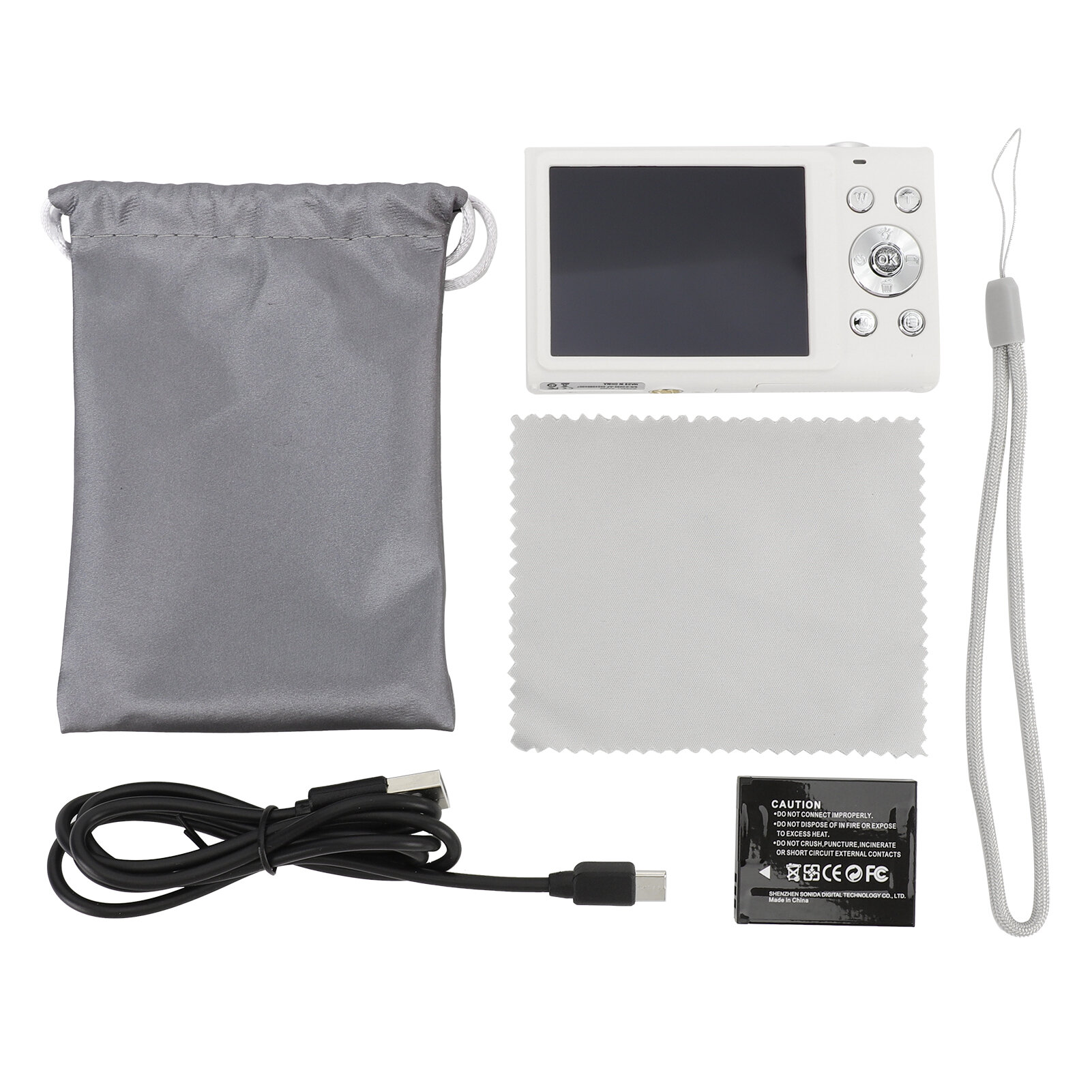 Цифровая камера 2.7K 48MP AutoFocus 16x Digital Zoom 2,8 -дюймовый экран портативная компактная камера Vlog для новичка для взрослых для начинающих