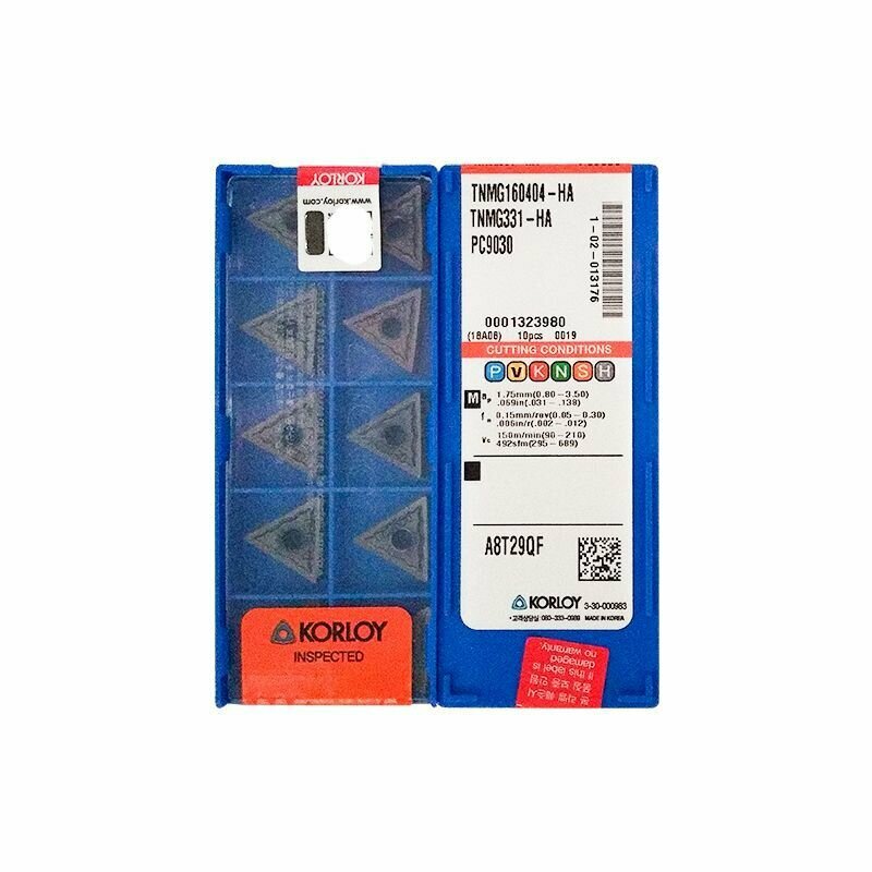 KORLOY 100% Оригинальное токарное лезвие KORLOY TNMG 331 TNMG160404-HA PC9030 -jua -HZ