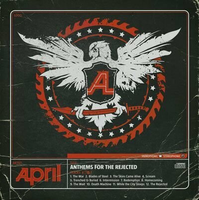 April. Anthems For The Rejected (Promo, Finland, Spinefarm Records, SPI334CD, 2008, Сardboard Sleeve) CD