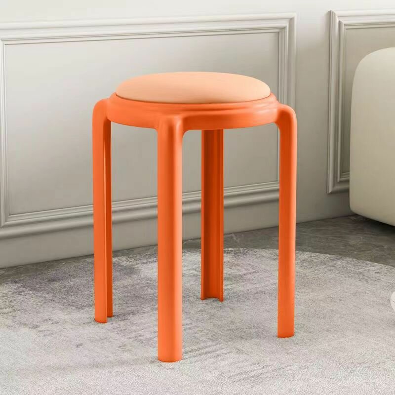 Табурет, с мягкой обивкой, пластик, искусственная кожа, 46 см