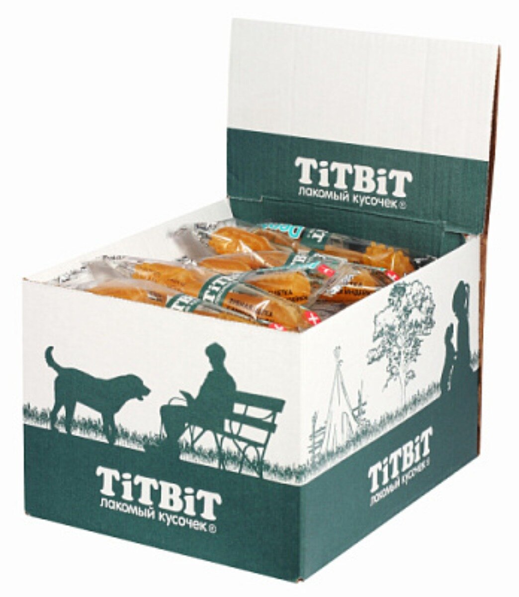 TitBit Dental+ Лакомство для собак маленьких пород Зубная щетка с мясом индейки(10шт)