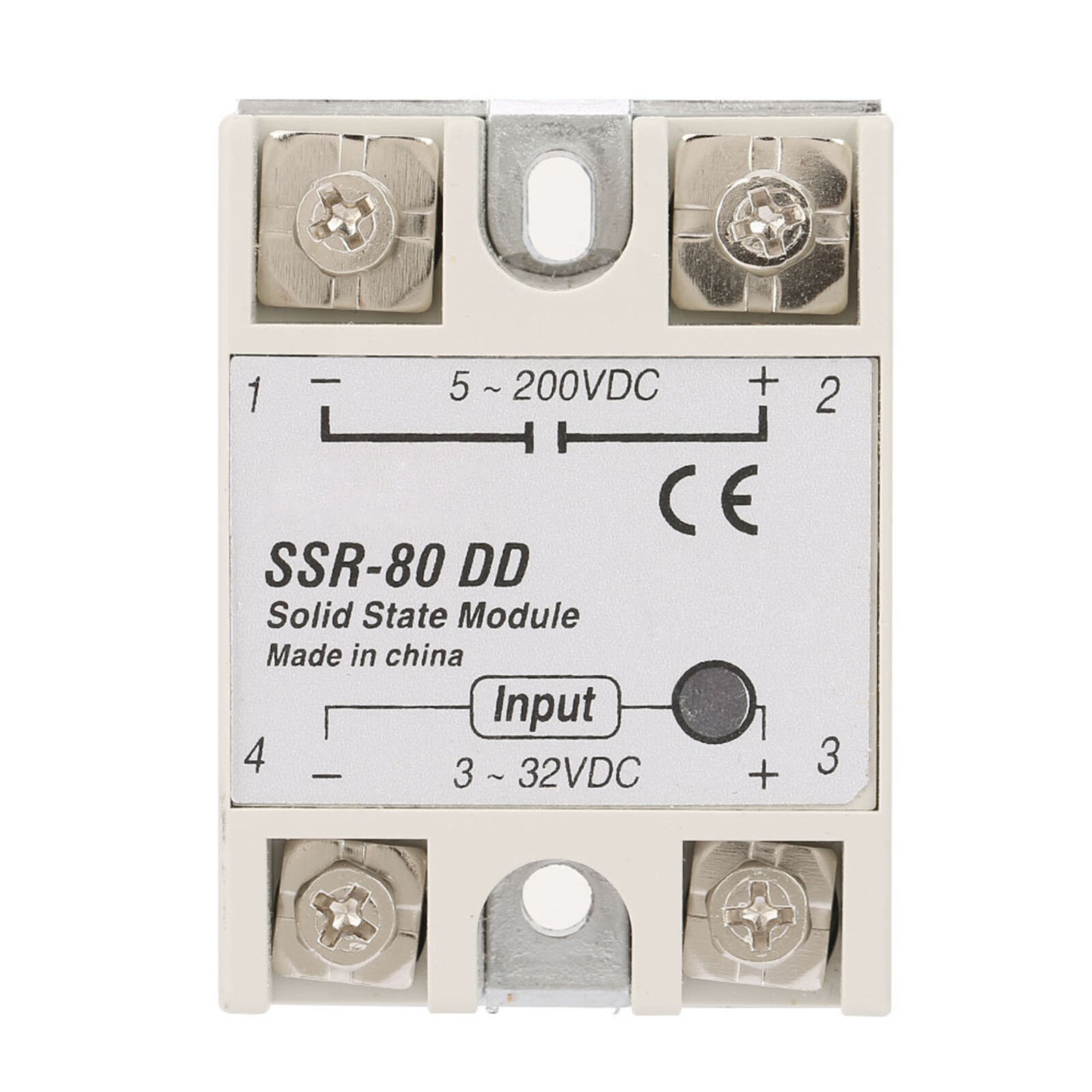 Твердотельное реле SSR80DD 80A DC3-32V DC5-200V