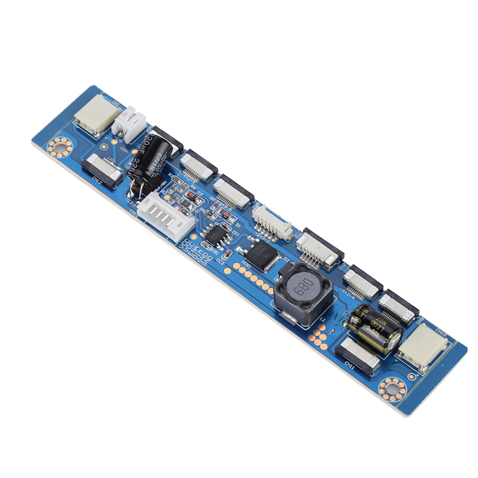 1524 Inch Универсальный Мультиинтерфейсный LED Буст Борд DIY Кит 1026V Синий 12.3*3.1cm 4.8*1.2in 28g с 6 Flat Cable Интерфейсы 2P 6P 10P 12P Выход 12 Интерфейсов 3,9V