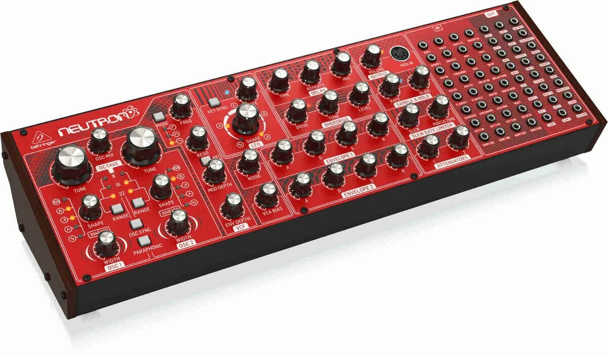 BEHRINGER NEUTRON полумодульный синтезатор со 100% аналоговым трактом на чипе 3340