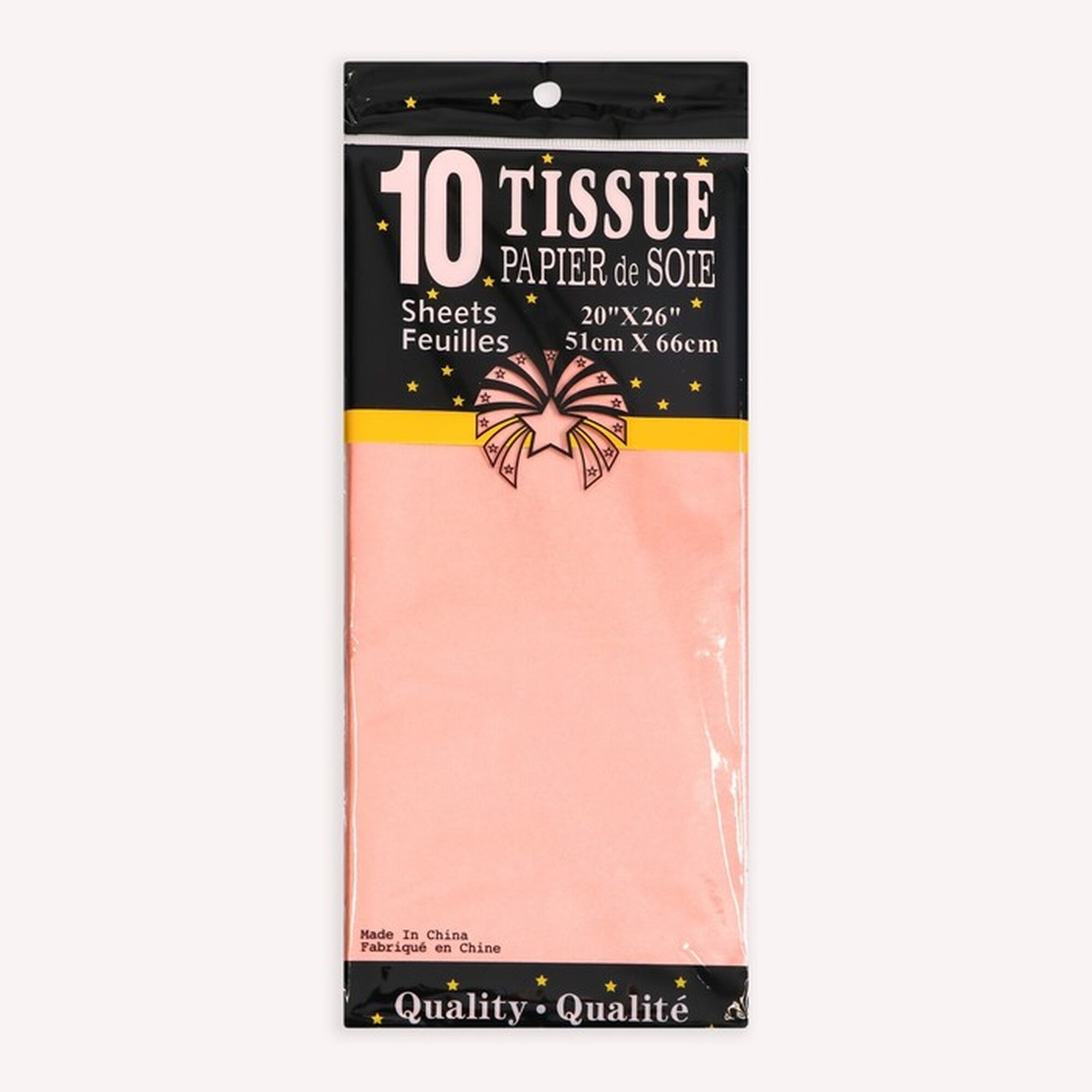 Упаковочная бумага Upak Land «Жемчужная», тишью, пудровая, 50x70 см